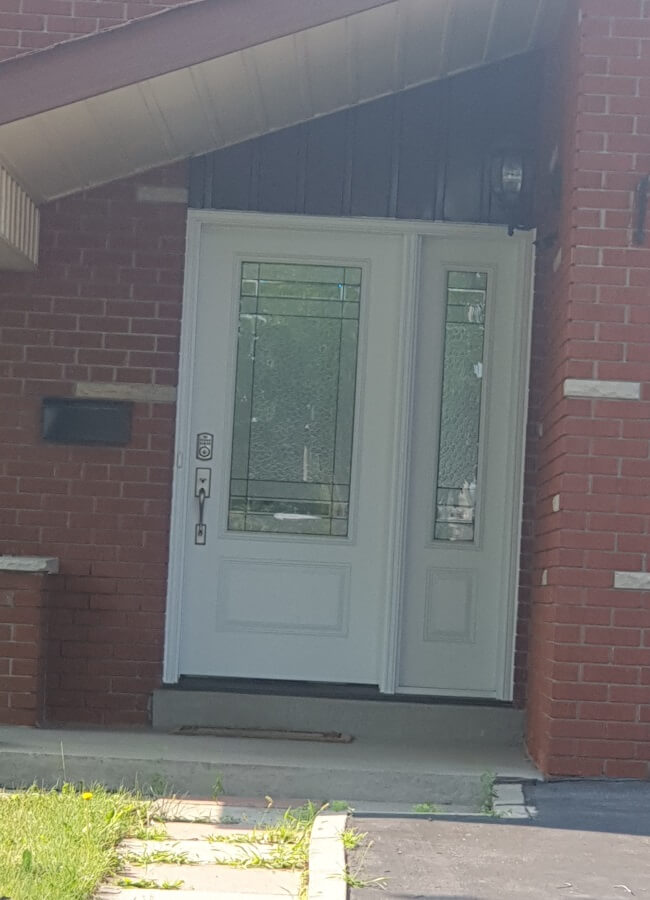 Steel White Entry Door in Toronto ☑️ Luma Doors + Windows