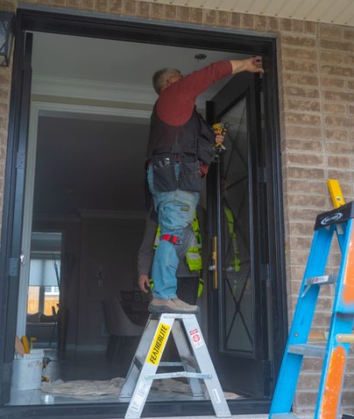 Stunning Black Double Entry Door Install | Luma Doors + Windows