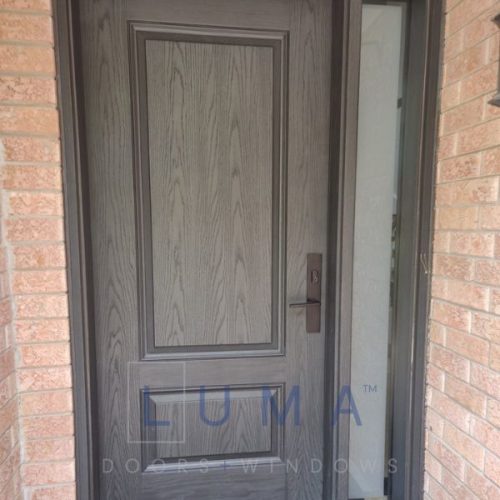 Trendy Grey Brown Fiberglass Double Door | Luma Doors